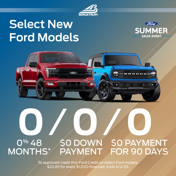 Ford New Car Specials | Ford Dealer Oshkosh, WI | Bergstrom Ford of ...